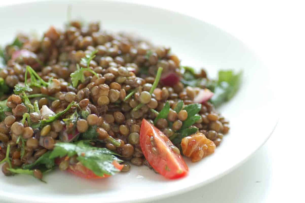 Frisse linzensalade met bonen en selderij | Recept Metabolic Balance