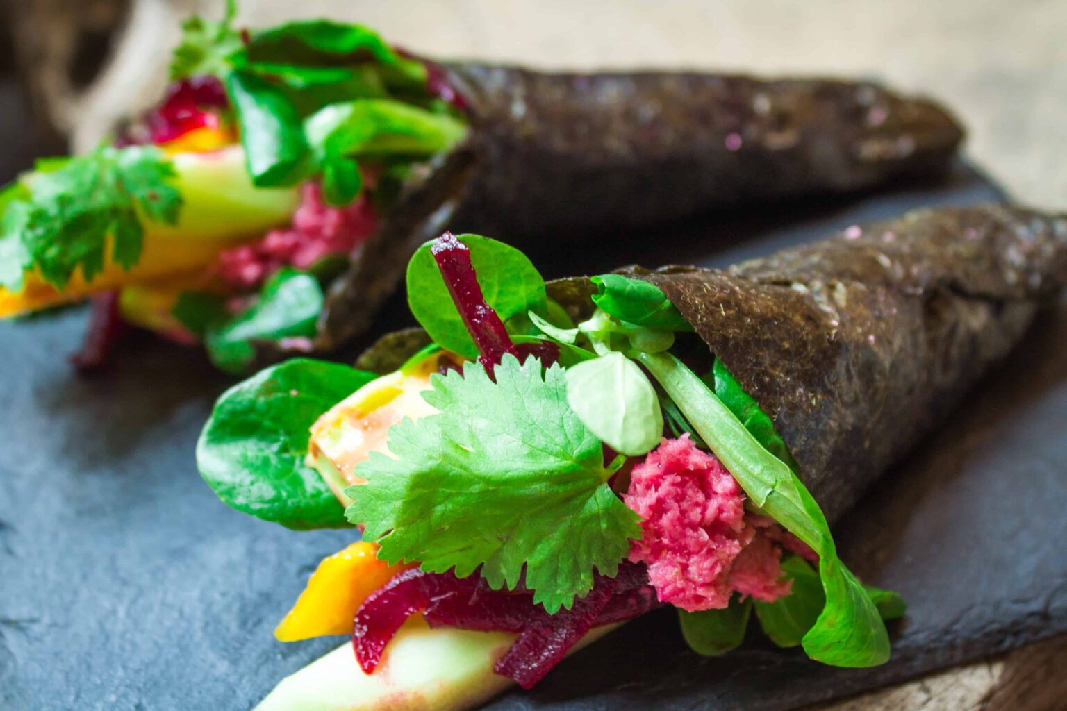 Voedzame zeewierwraps met hummus (fase 3) | Recept Metabolic Balance
